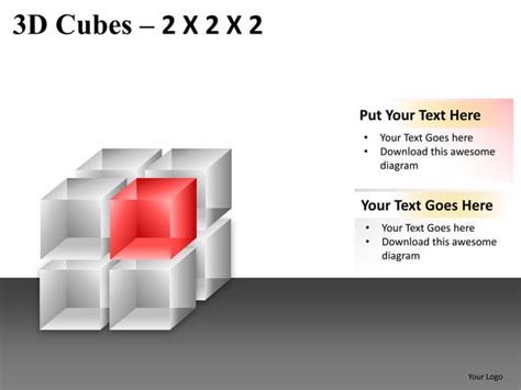 3d Cubes Process Planning 2x2x2 Powerpoint Presentation Templates Ppt