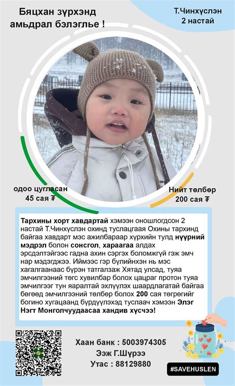 Tsag Mn Г Шүрээ Хоёр насны төрсөн өдрөөр нь охиноо хорт хавдартайг нь мэдсэн Т Чинхүслэн охин