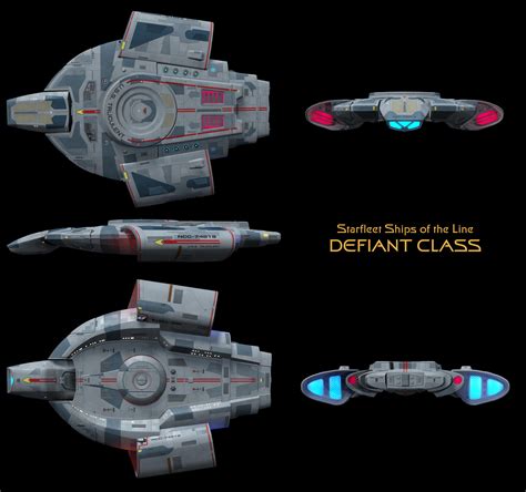 Defiant Class Starship High Resolution By Enethrin On Deviantart