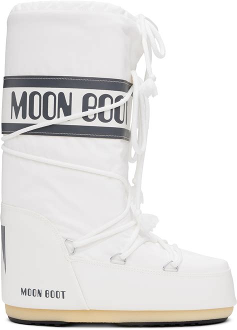 Moon Boot White Icon Nylon Tall Boots Moon Boot