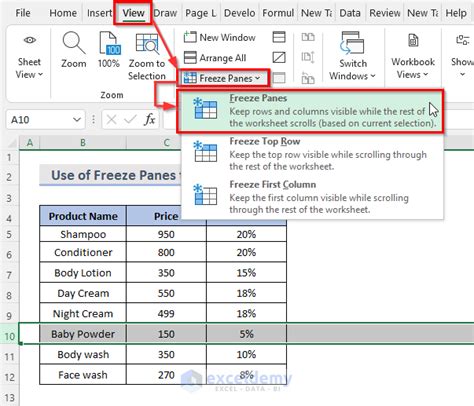 How To Freeze Multiple Panes In Excel 4 Criteria ExcelDemy
