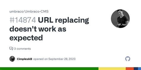 url replacing doesn t work as expected · issue 14874 · umbraco umbraco cms · github