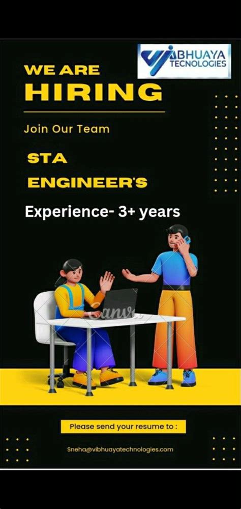 Sneha Sai On Linkedin Vibhuaya Hiring Experienced Vlsi Engineers Sta Engineers