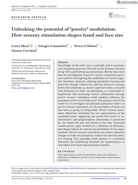 Unlocking The Potential Of Passive Modulation How Sensory Stimulation