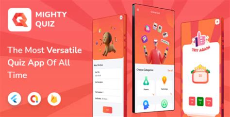 Mightyquiz Flutter Online Quiz App With Firebase Backend Admin Panel