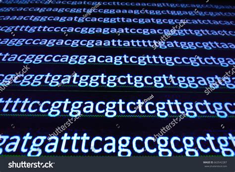 Sequencing Gene Sequence Nucleotide Bases Decoded Stock Photo 663542287 Shutterstock