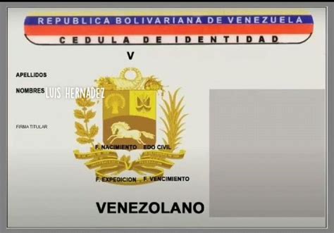 Venezuelan Id Card Cedula V2 Pdf