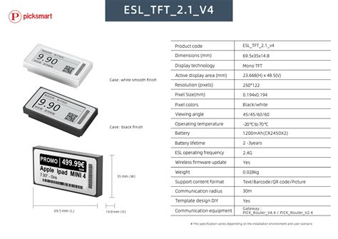 Esl 2 1 Sample Electronic Shelf Label Demo Kitone Stoprouterandserver Integration System Price