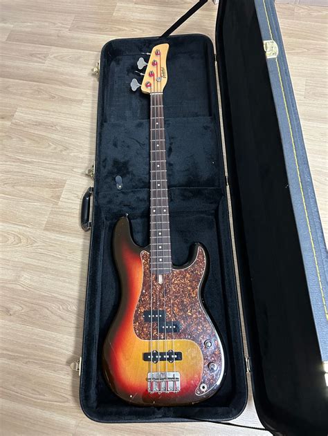 타치 프레시전 베이스 Pj커스텀 판매합니다 중고악기 뮬