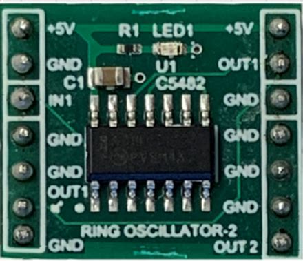 Figure Stage Ring Oscillator Clock Based On The AC Hex Inverter