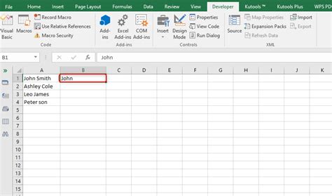 How To Split Divide Excel Cells 4 Methods With Examples