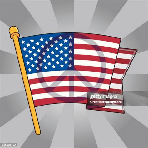 American Flag Peace Sign Photos And Premium High Res Pictures Getty