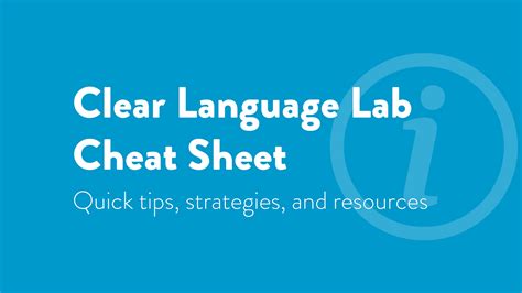 Cheat Sheets