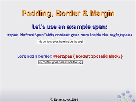 Padding Border And Margin In Css
