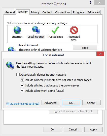 How To Enable Intranet Browsing In Ie10 — Sitepoint