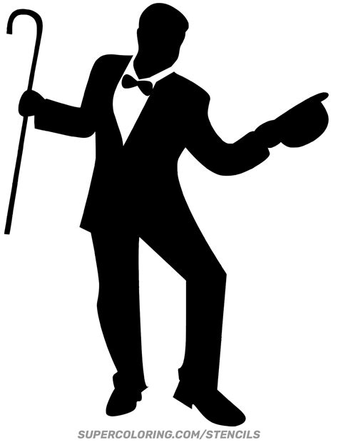 Dancer Stencil Free Printable Papercraft Templates