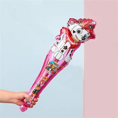 Фольгированный Шар Палочка Бита Щенячий Патруль Маршал 62х18см 24 Розовый фото отзывы