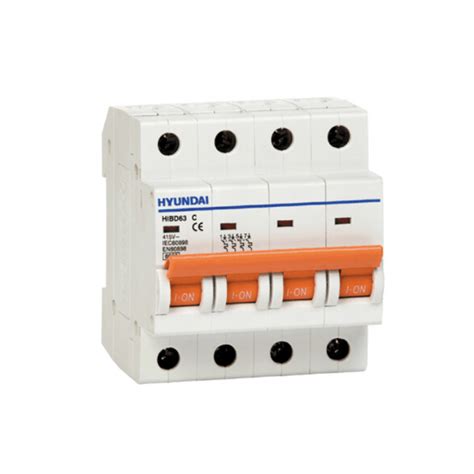 Llave Térmica Hibd63 N Din 4p 6a 6ka Hy1806 — Fivisa