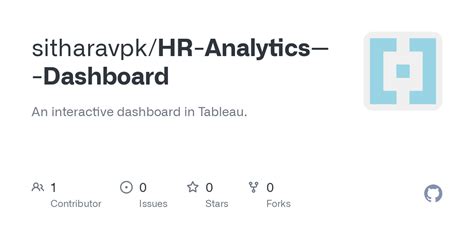 Github Sitharavpk Hr Analytics Dashboard An Interactive Dashboard In Tableau