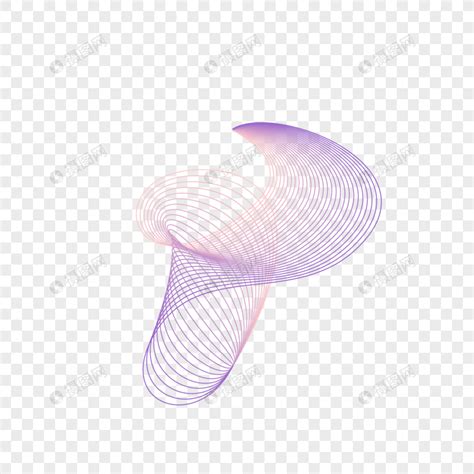 紫色几何曲线元素素材下载 正版素材401496286 摄图网