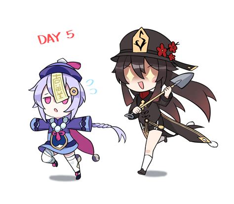 Daily Hu Tao 5 Having Fun With Qiqi R HuTao Mains