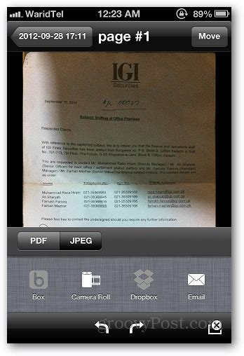 IOS Tip Scan Documents And Email As PDF GroovyPost