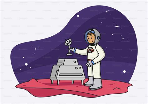 우주복을 입은 남자가 물체 옆에 서 있다 벡터 Unsplash의 이 세상 밖으로 이미지