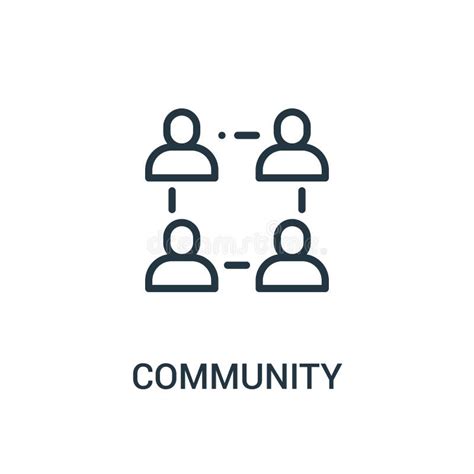 Community Icon Vector From Friendship Collection Thin Line Community