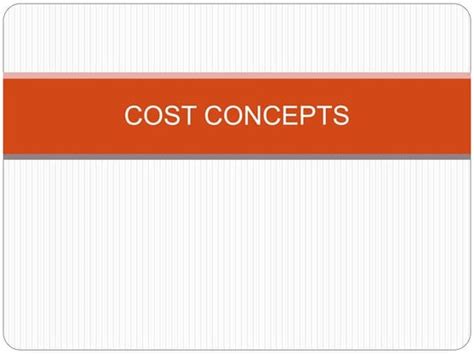 Cost Output Relationship Ppt
