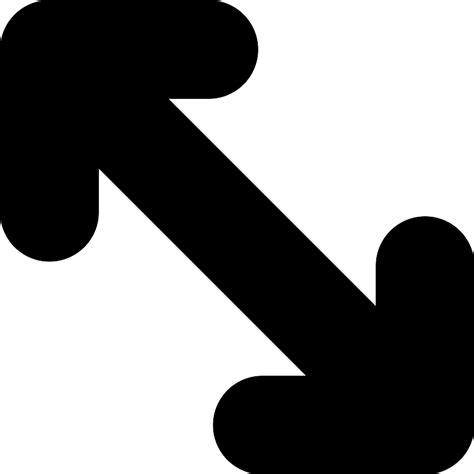 Double Diagonal Arrow Vector SVG Icon SVG Repo