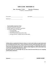 Comprehensive Guide On Analyzing Molecules For CHM 2120B Midterm Course Hero