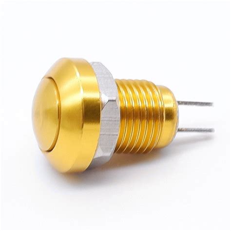 Mm Buttons Metal Power On Off Push Button Mini Switch Momentary Self