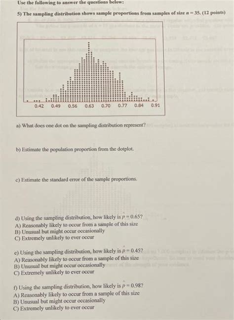 Solved Use The Following To Answer The Questions Below Chegg