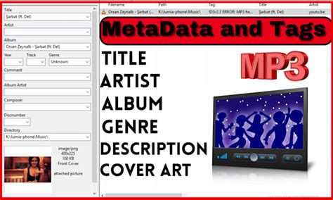 add and edit mp3 music metadata id3 tags album cover art for your songs files by natigyunus