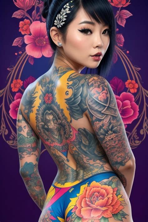 Full Body Heavily Tattooed Asian Female By Chrisjr2518 On Deviantart