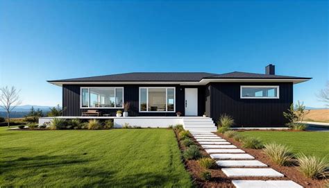 Black Ranch House Modern Exterior Design Ideas And Inspiration