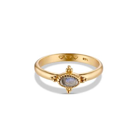 Labradorite Gold Plated Ring Annie Haak