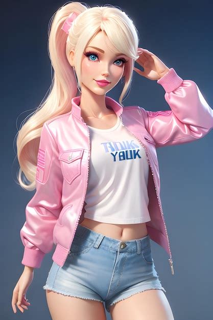 Premium Ai Image Barbie Doll 3d Ai Generated Illustration