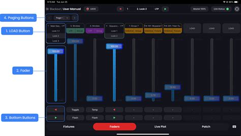 Faders Overview Blackout User Manual