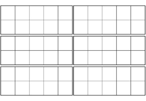 Tens Frame Template Teaching Resources