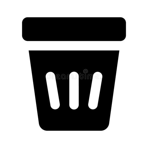 Delete Button Design In Modern Style Stock Vector Illustration Of Symbol Trash 320547061