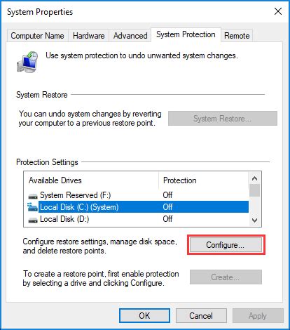 Fixed You Must Enable System Protection On This Drive Win MiniTool