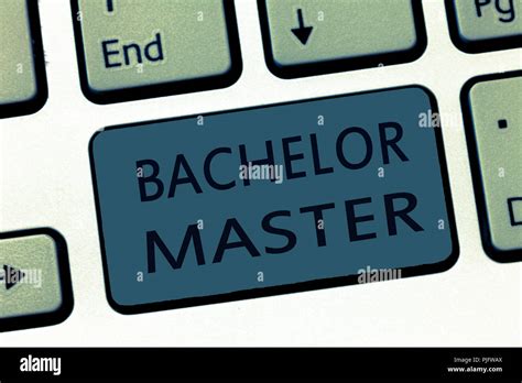 Word Writing Text Bachelor Master Business Concept For An Advanced