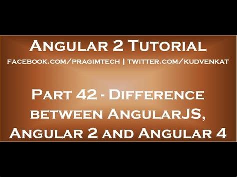 Difference Between Angularjs Angular And Angular Video Lecture Angular Tutorial Front