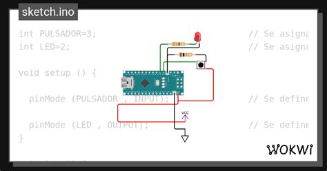 Botónled 2 Wokwi Esp32 Stm32 Arduino Simulator