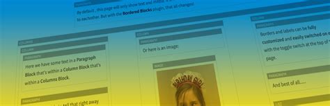 Bordered Blocks Add Subtle Borders Or Outlines And Labels To Blocks