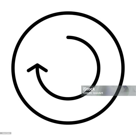 Vetores De Recarregar Ícone Da Coleção De Interface Do Usuário Recarga Linear Fina Seta Ícone De