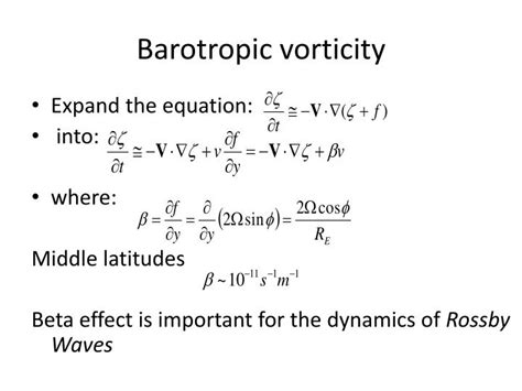 Partial Derivative Expanding The Barotropic Nondivergent Pv Equation Which Vector Calculus