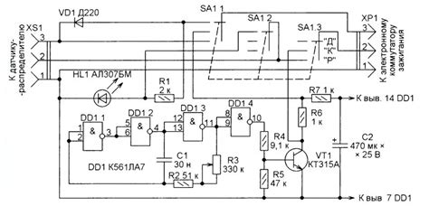 Электрическая схема стенда для проверки свечей зажигания