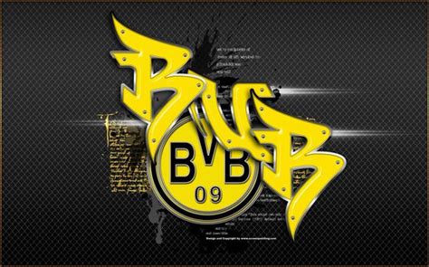 Bvb Wallpaper Design By Screenpainting Com Logo By Bvb Dortmund Bvb Pinterest